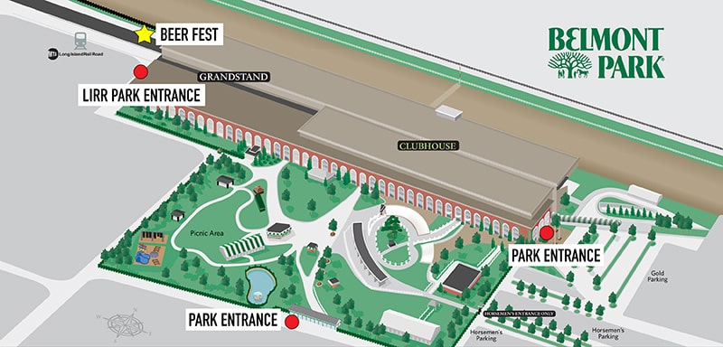 Belmont Racetrack Seating Chart Detailed